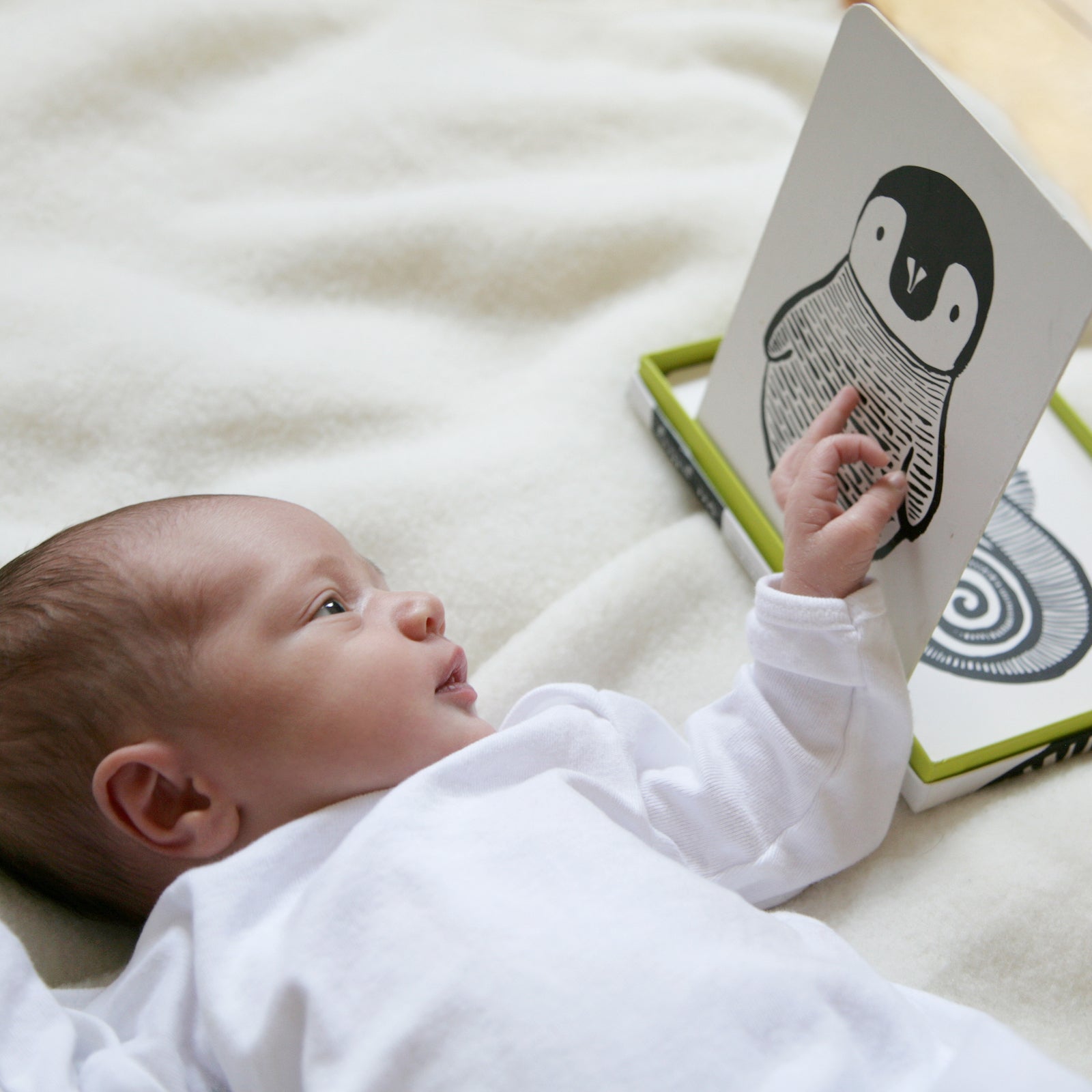 Help baby engage in visual stimulation with high-contrast art cards ...