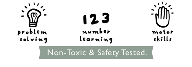 Count and Stack Toy - Educational Toy for Ages 2 and Up – Wee Gallery