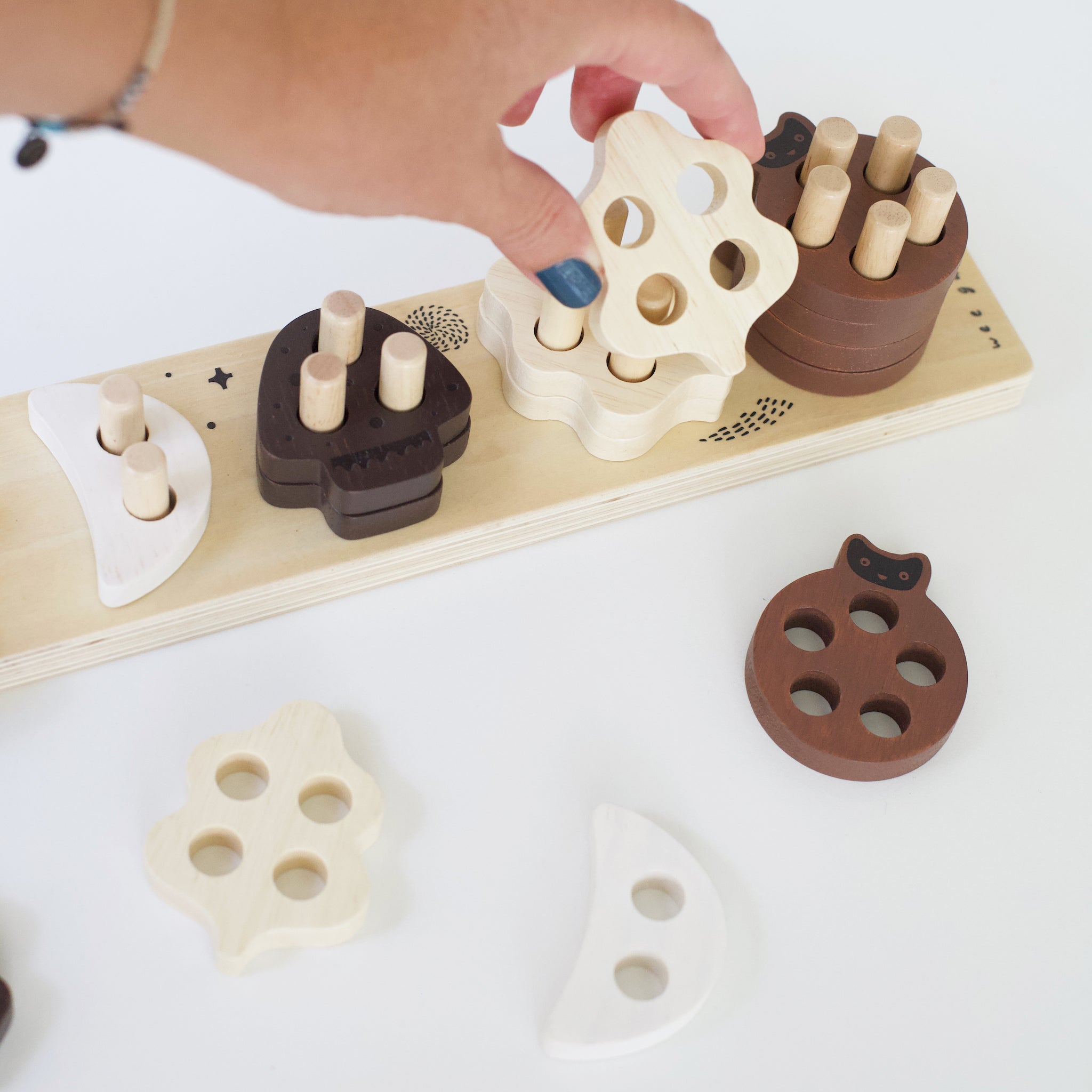 Count and Stack Toy - Educational Toy for Ages 2 and Up – Wee Gallery