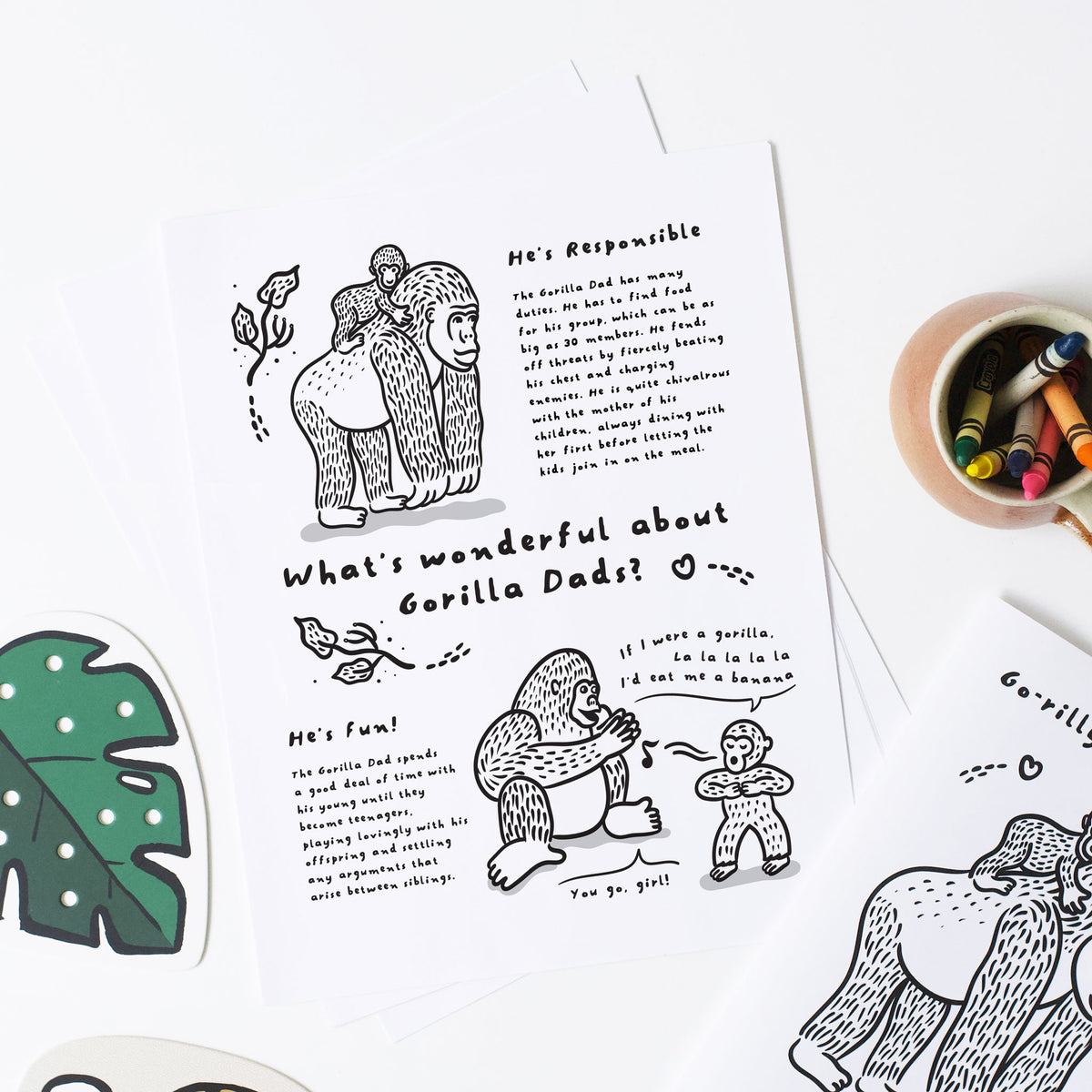 Father's Day Card + Activities – Wee Gallery