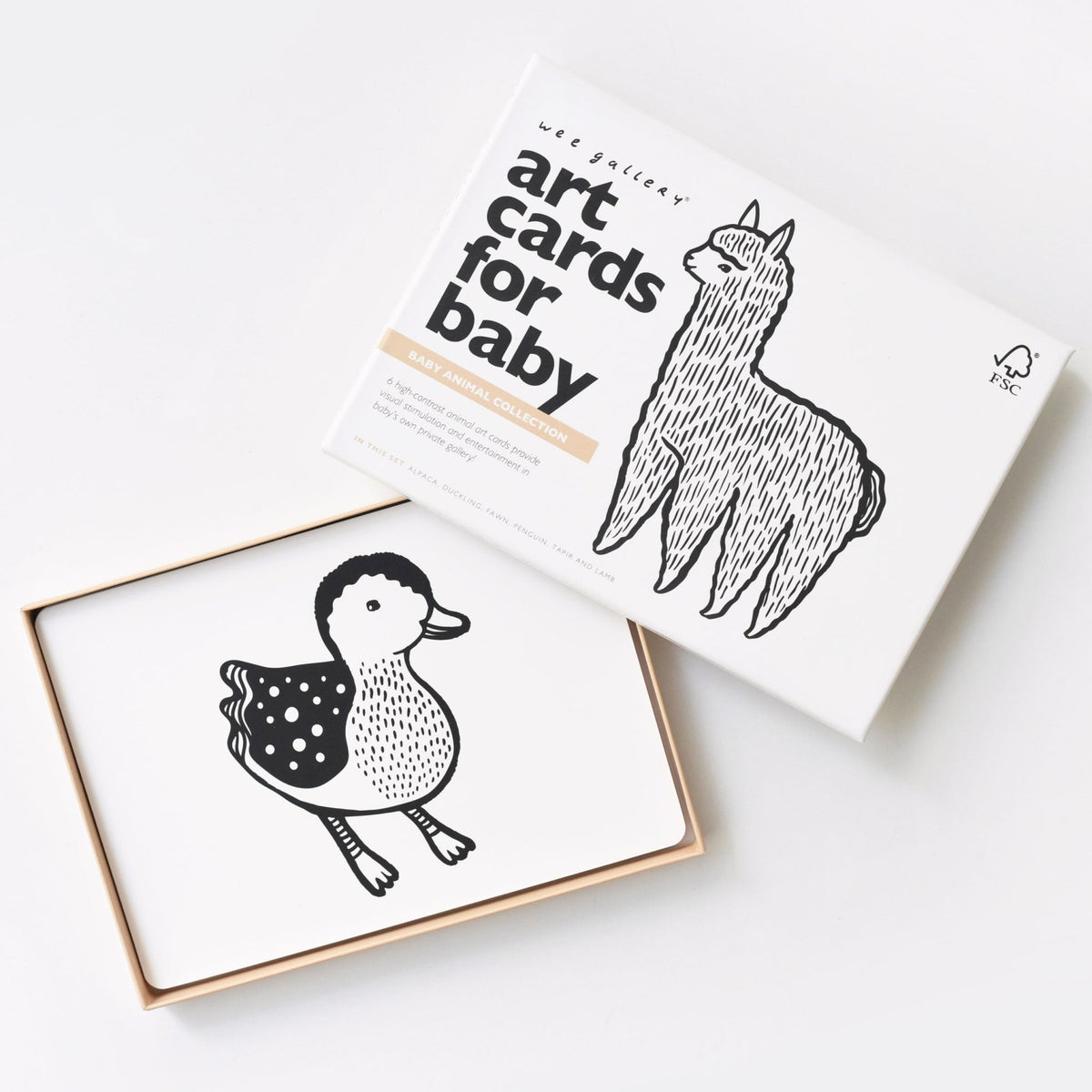 Art Cards for Baby, Newborn, Infant - High Contrast Baby Animals – Wee ...