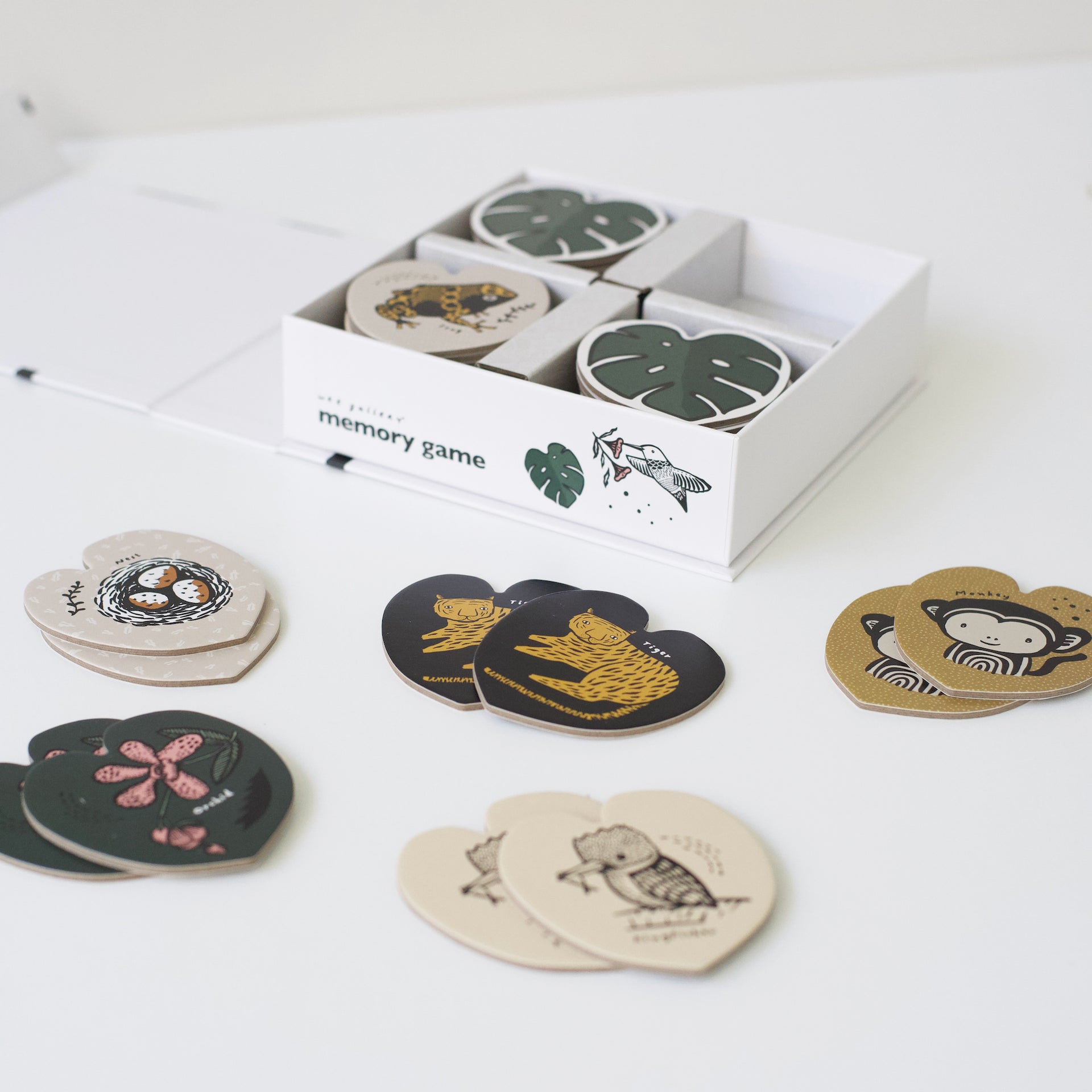 Memory Matching Game - Jungle Animals and Nature – Wee Gallery