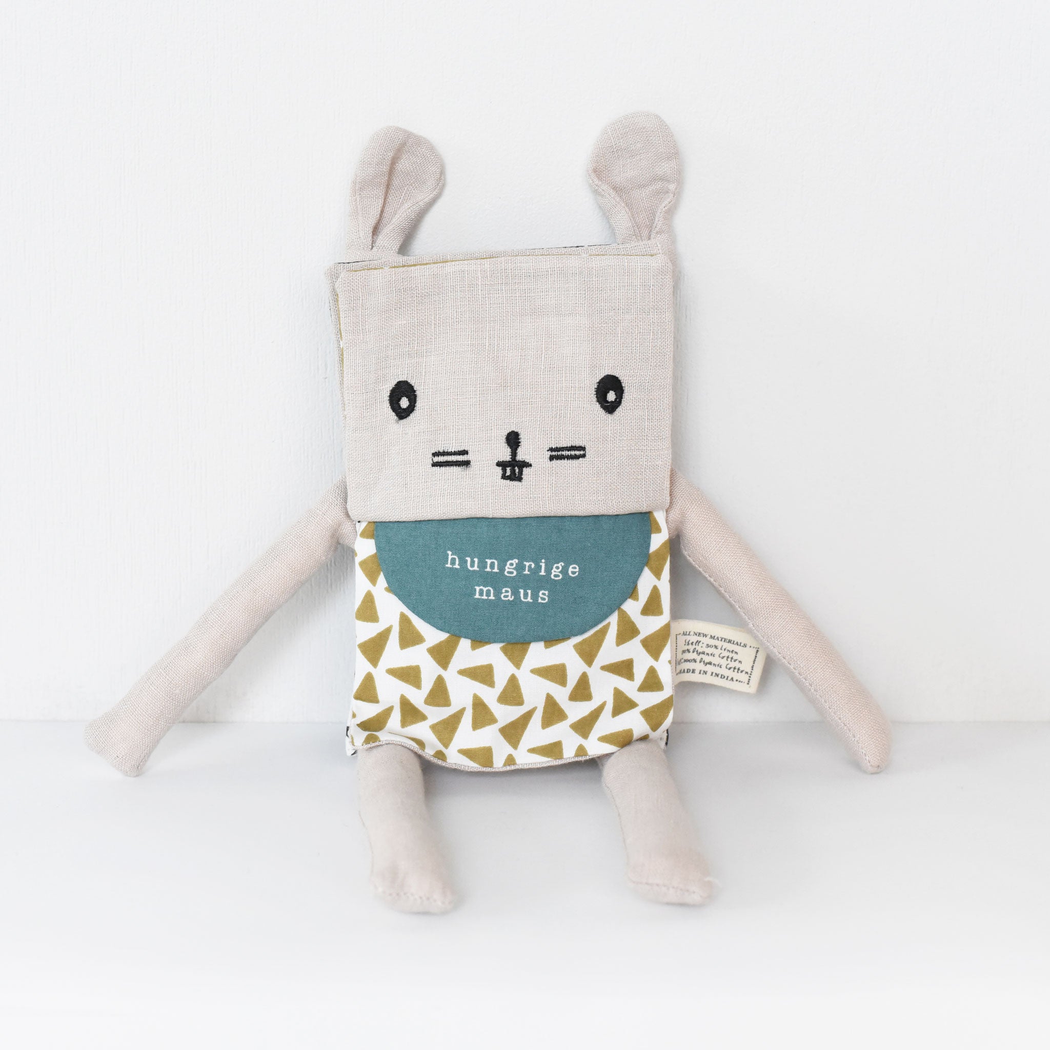 Wee Gallery Flippy Friends - Mouse in German | Smart Art for Growing Minds