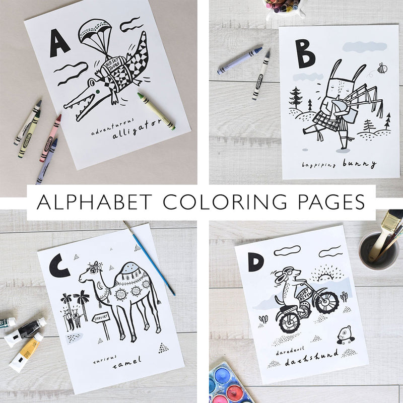 coloring pages animal alphabet dvd