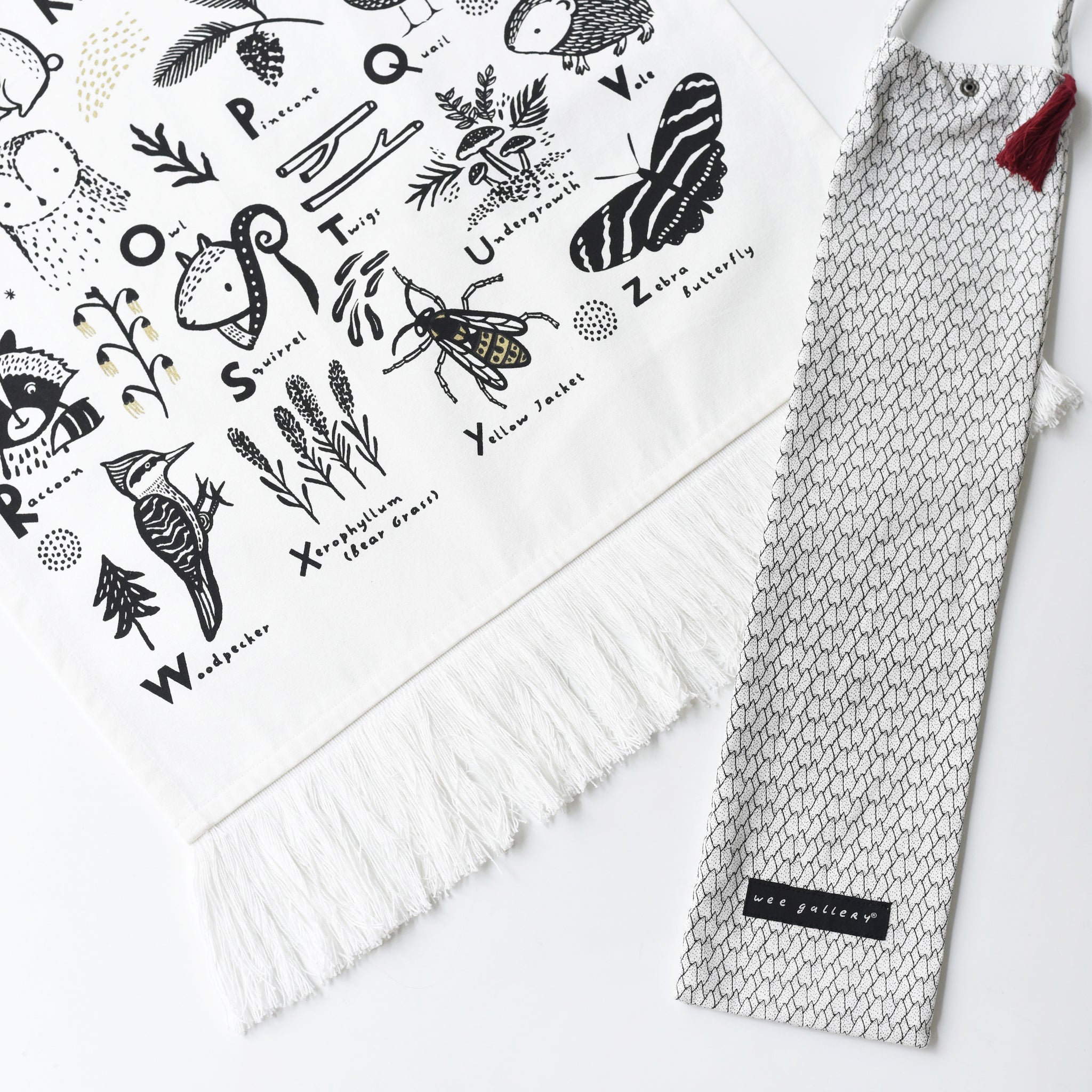 Woodland Animals Alphabet Tapestry | Textile Wall Art for Kids Room ...