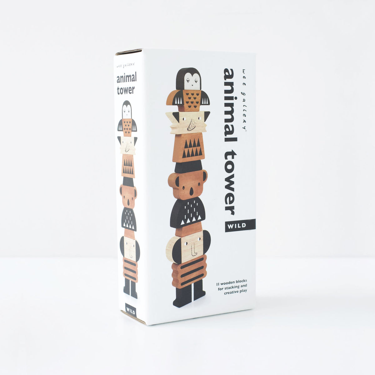 Animal Tower Wooden Blocks - Balance, Stacking, Creative Building Toy ...