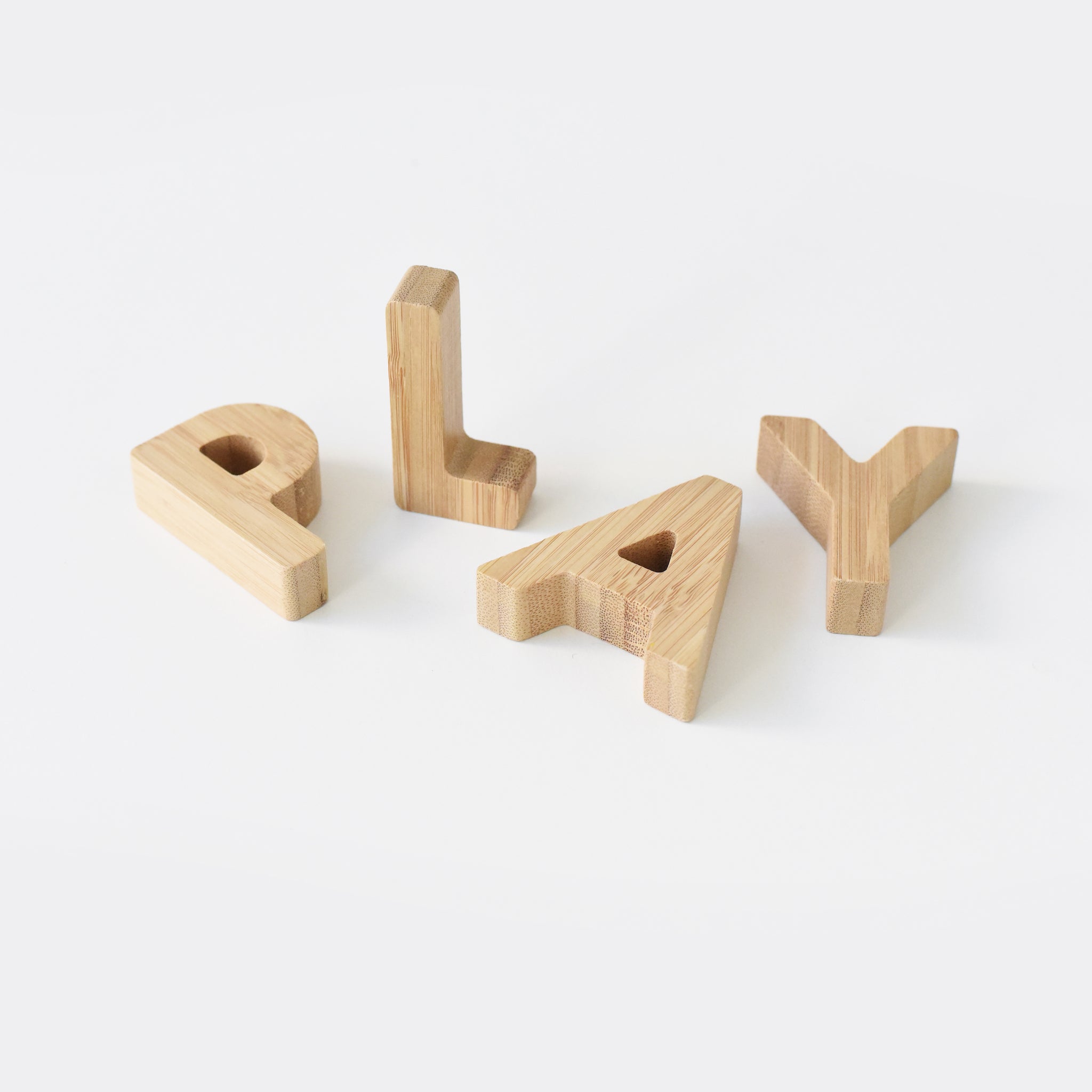 Bamboo Alphabet - Wooden Letter Blocks for Preschool Kids – Wee Gallery