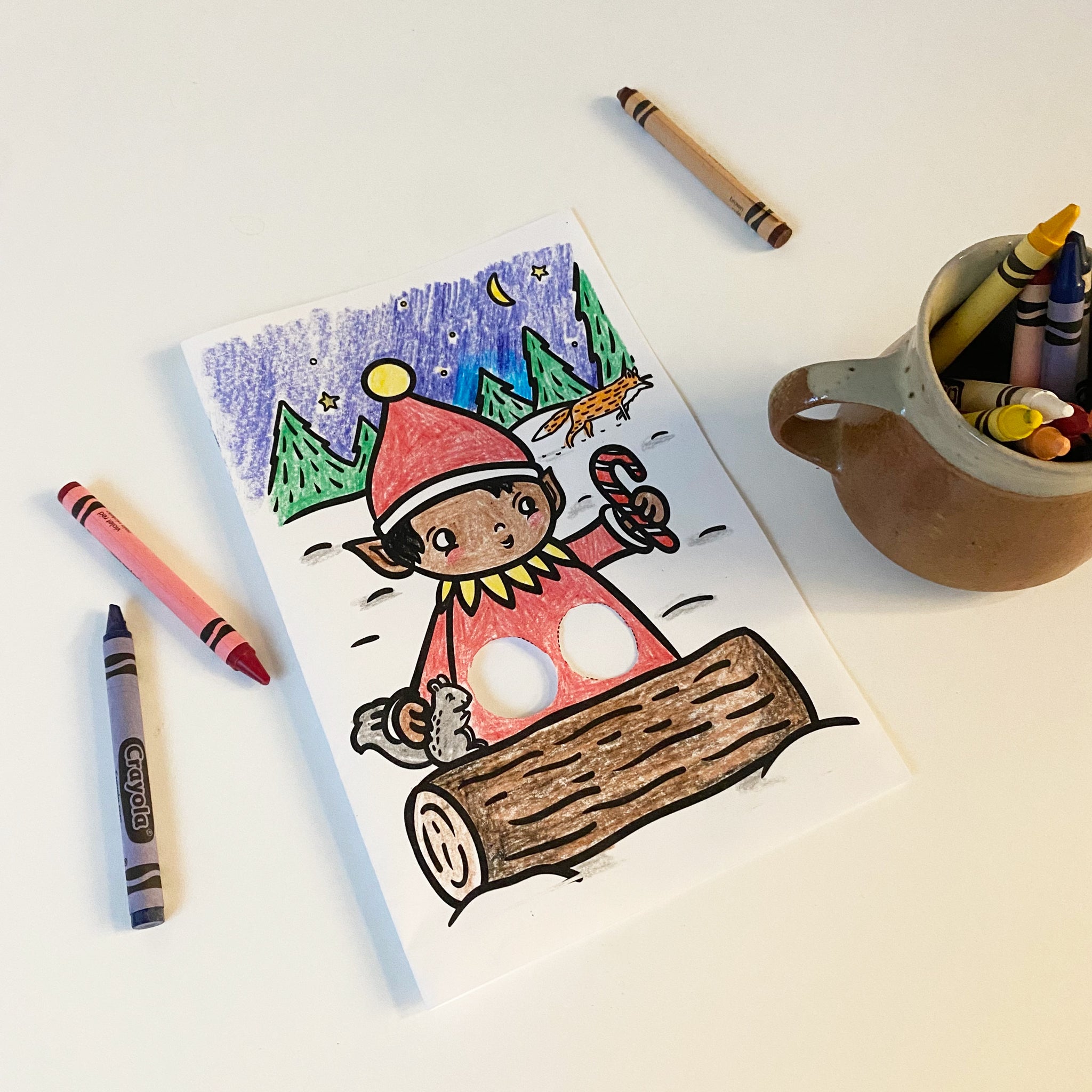 Holiday Elf Card – Wee Gallery