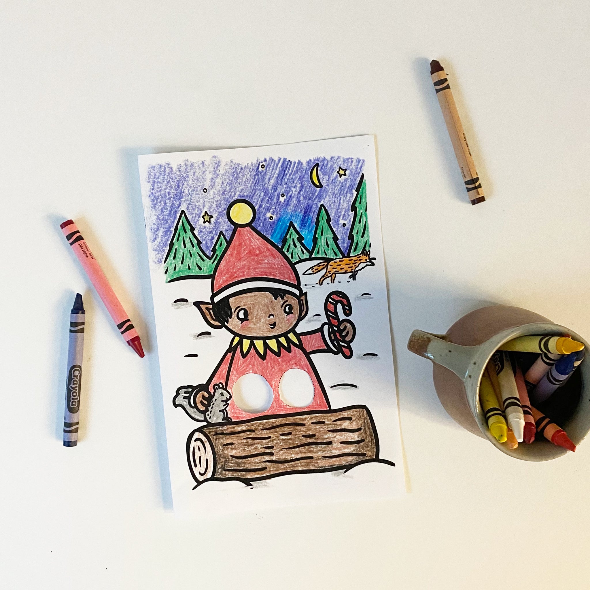 Holiday Elf Card – Wee Gallery