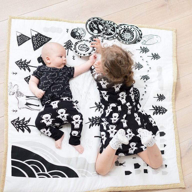 Wee Gallery Explore Playmat | Woodland Animals on Organic Cotton Fabric