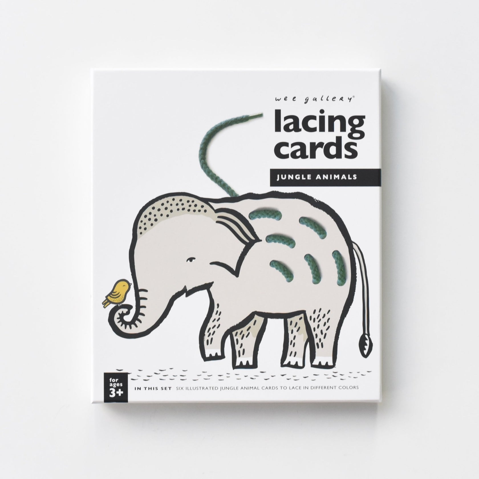 Jungle Animals Lacing Cards - Sewing Board Activity for Ages 3 and Up ...