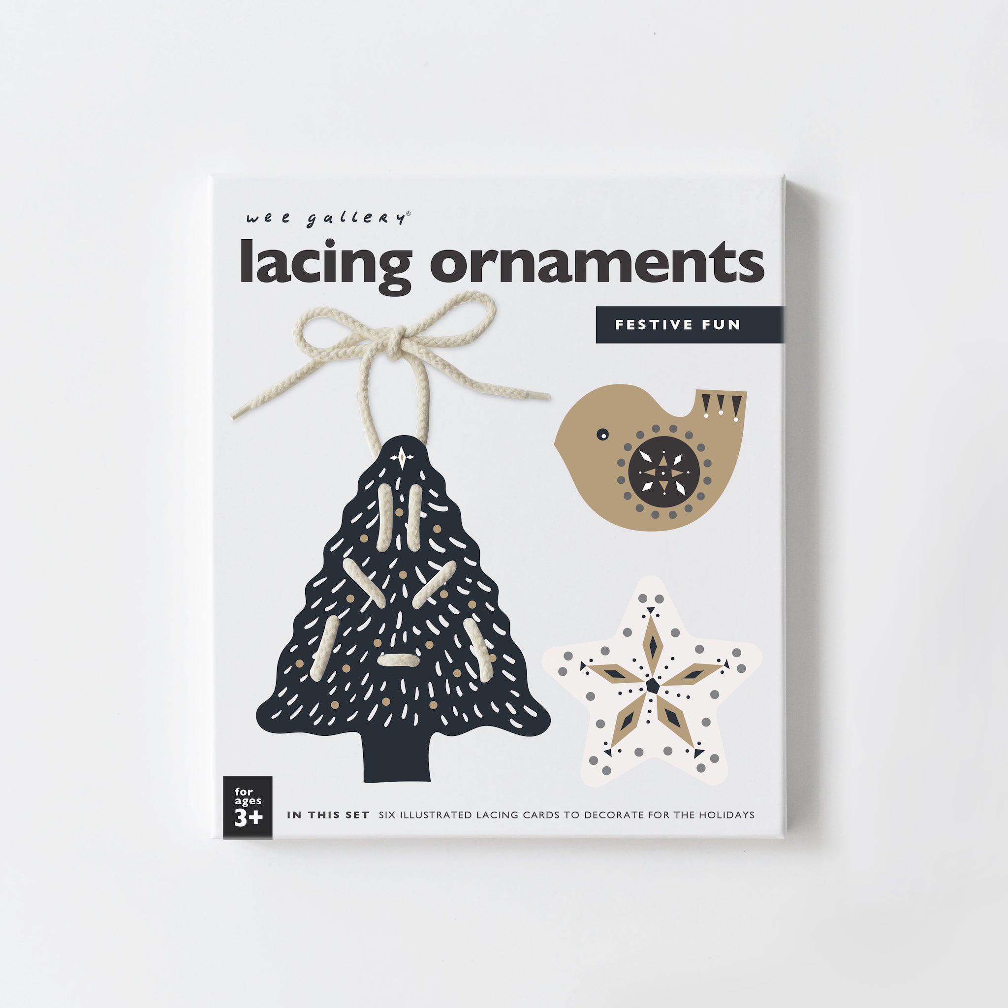 Festive Fun Lacing Ornaments Lacing Cards - Sewing, Tracing, Christmas ...