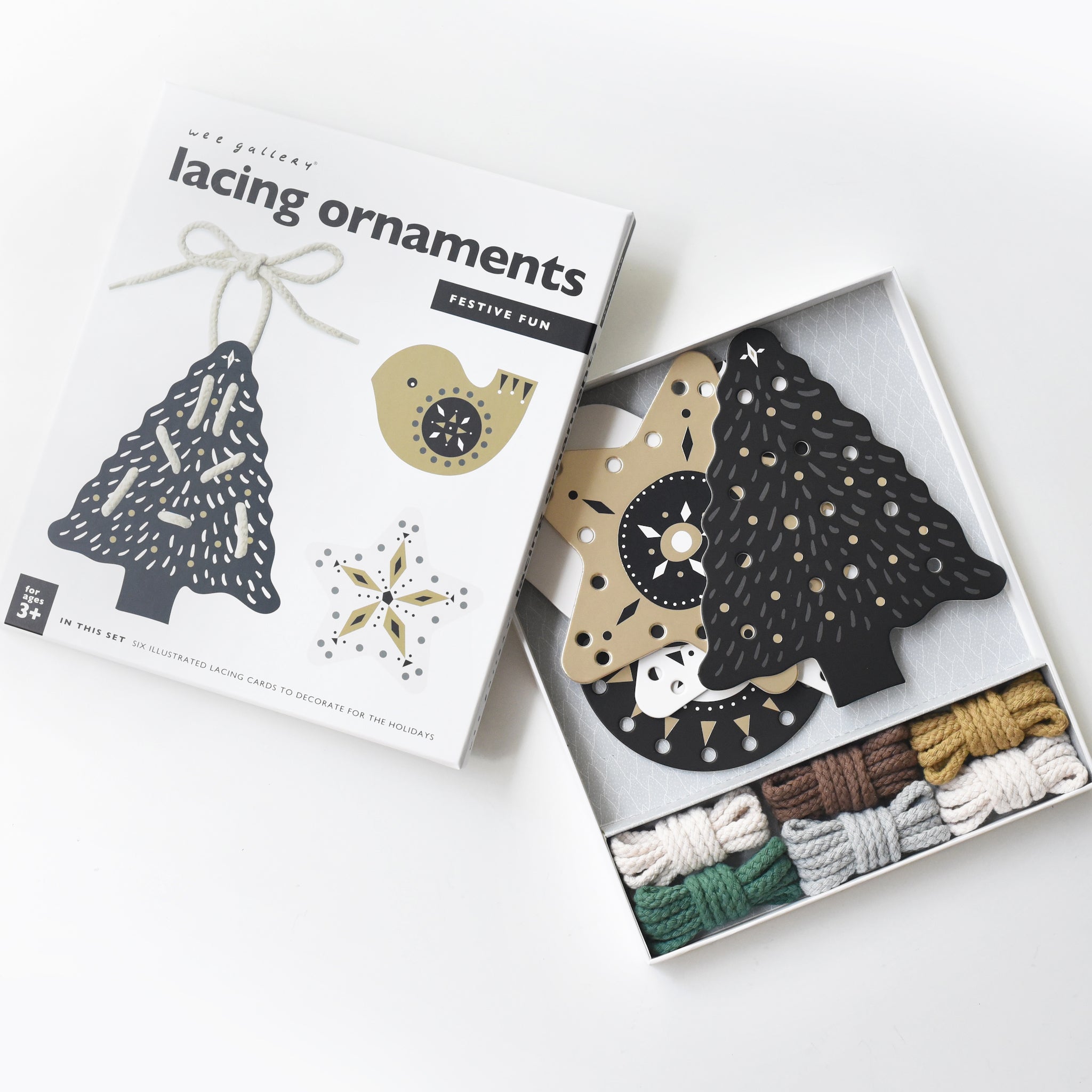Festive Fun Lacing Ornaments Lacing Cards - Sewing, Tracing, Christmas ...