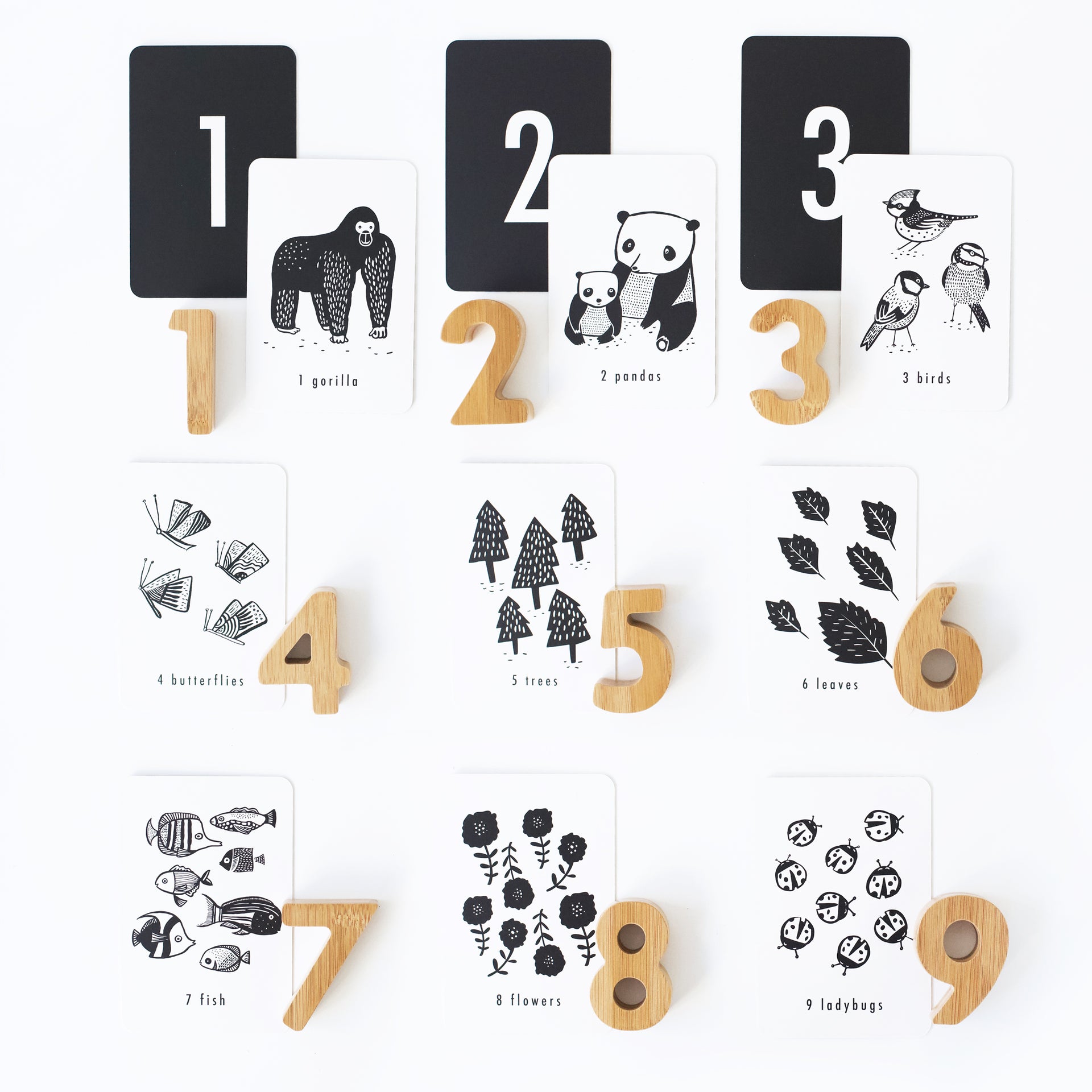 Bamboo Numbers - Wooden Number Blocks for Preschool Kids – Wee Gallery