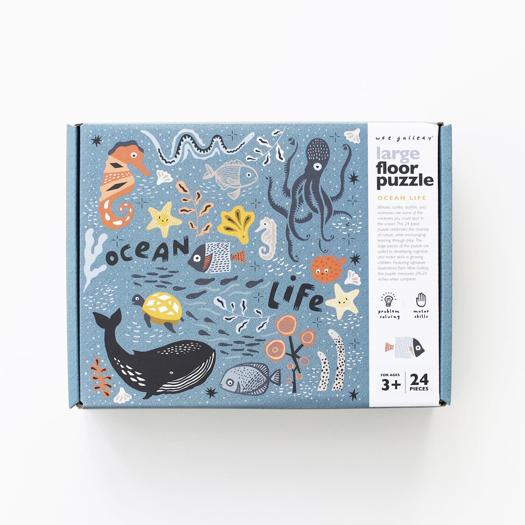 Ocean Life Floor Puzzle - 24 Large Pieces for Beginners – Wee Gallery