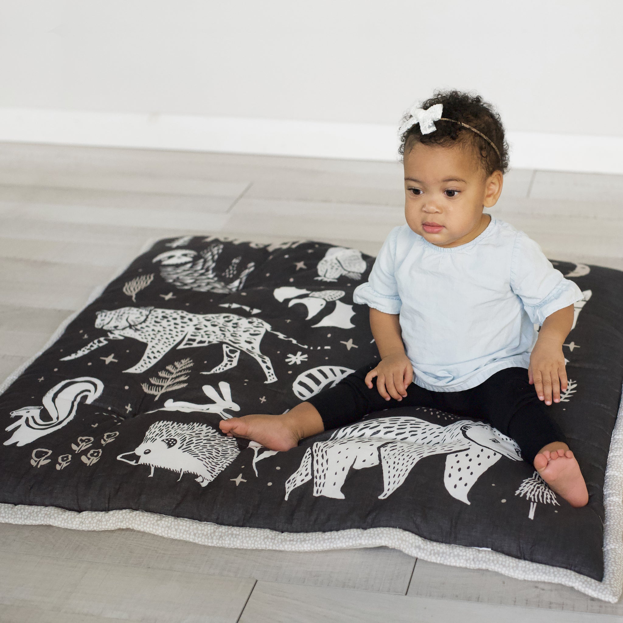 Wildlife Reversible Playmat | Tummy Time & Travel Mat for Baby – Wee ...