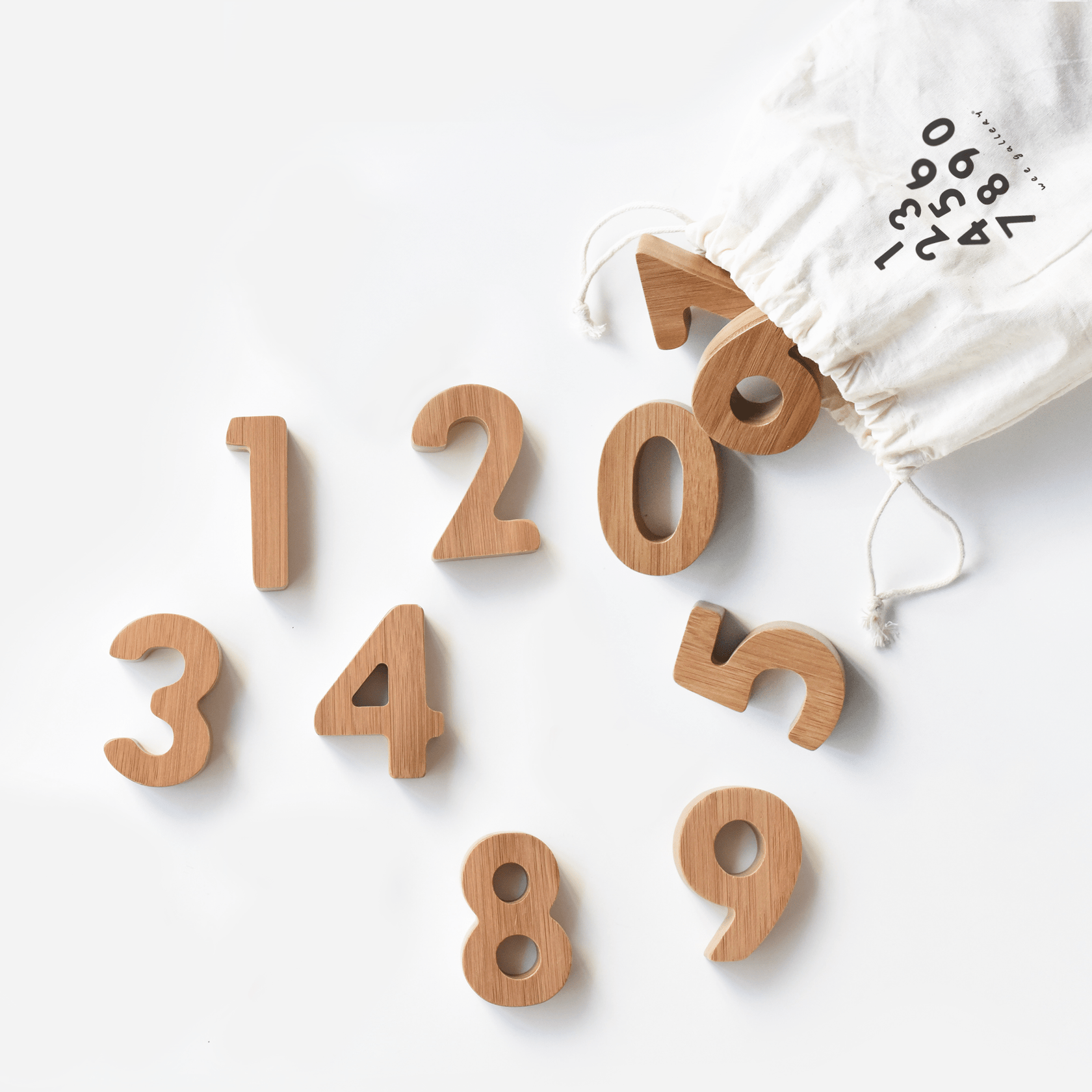 Bamboo Numbers - Wooden Number Blocks for Preschool Kids – Wee Gallery