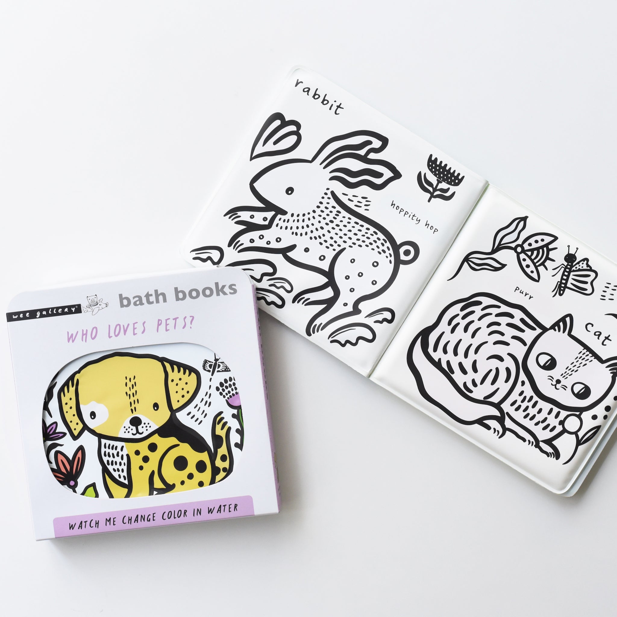 Color Me: Who Loves Pets Bath Book – Wee Gallery
