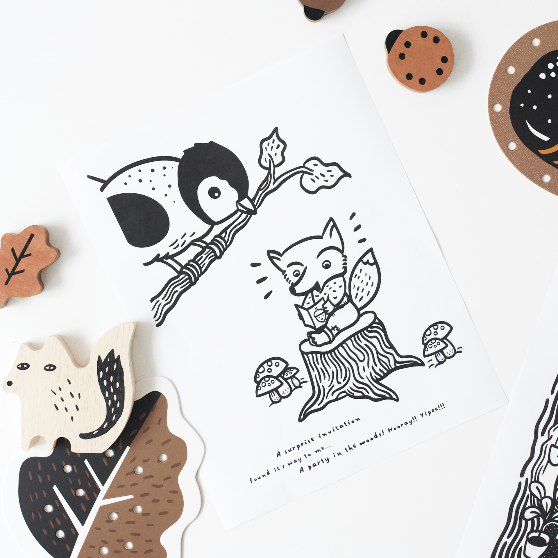 invitation coloring page