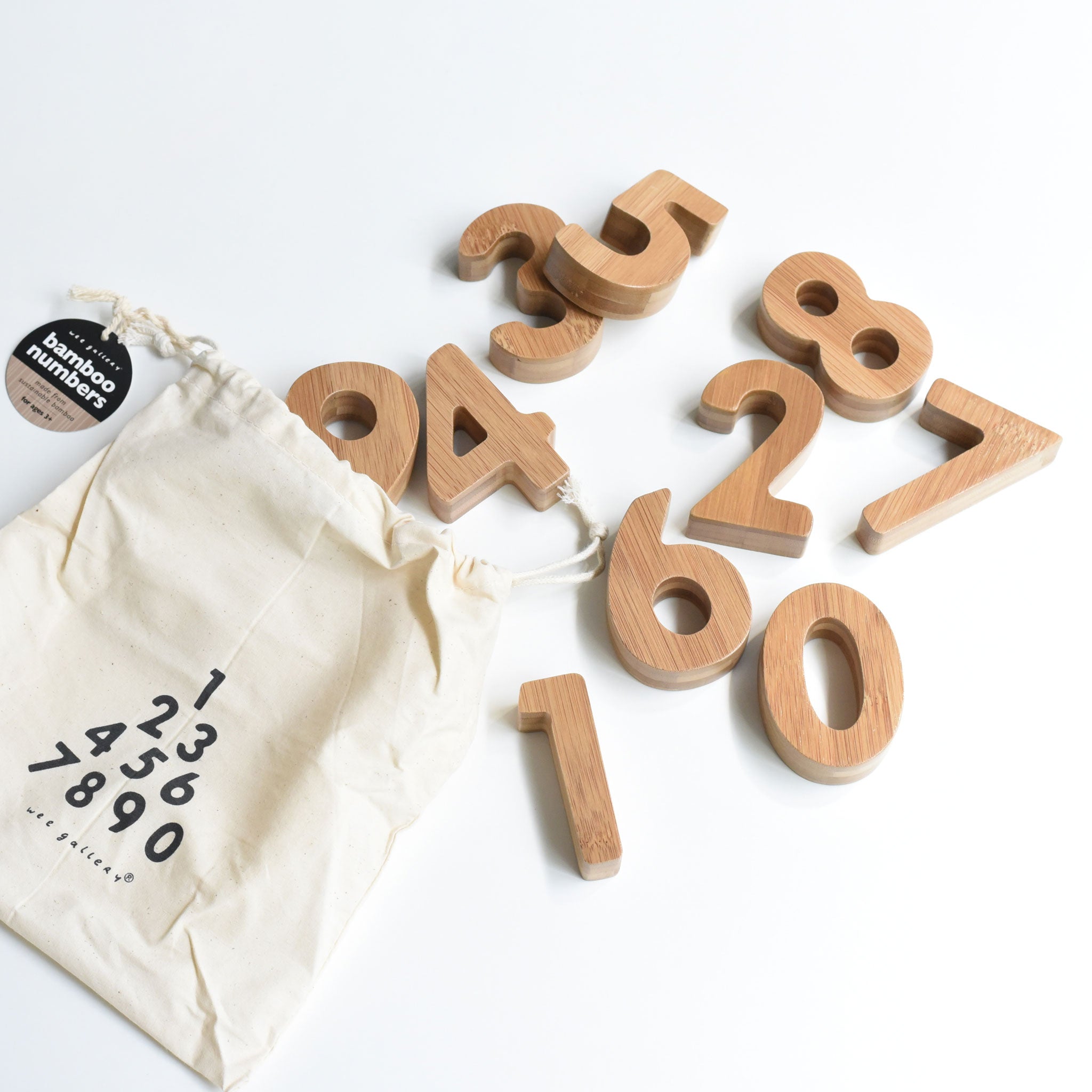 Bamboo Numbers - Wooden Number Blocks for Preschool Kids – Wee Gallery